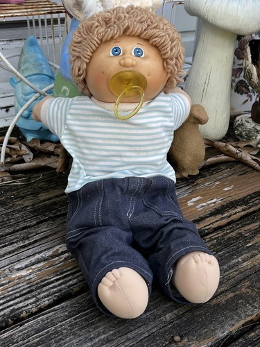 Cabbage Patch Kids Doll Pacifier Boy Blonde Blue Eyes Xavier Roberts ...