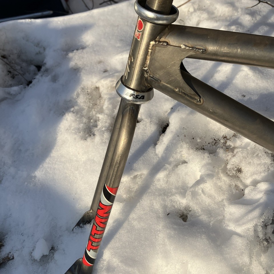 Titan cruiser Frame and Fork BMX Bike - Old School titanium 80’s expert ...