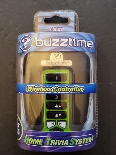 Cadaco Buzztime Home Trivia System Wireless Controller Green Brand NEW ...