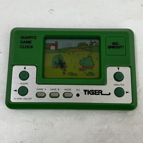 Tiger Go Sprout Electronic Handheld LCD Game 1982 with batteries Tested ...