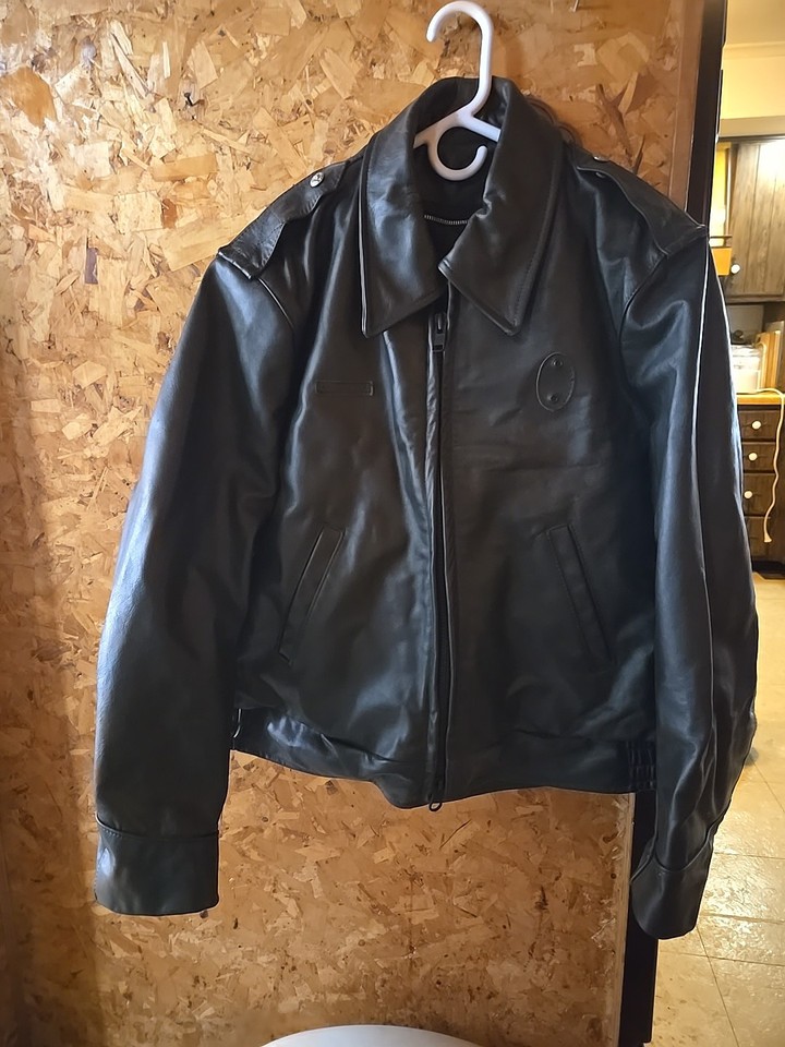 Leather Police Law Enforcement Jacket Coat | eBay