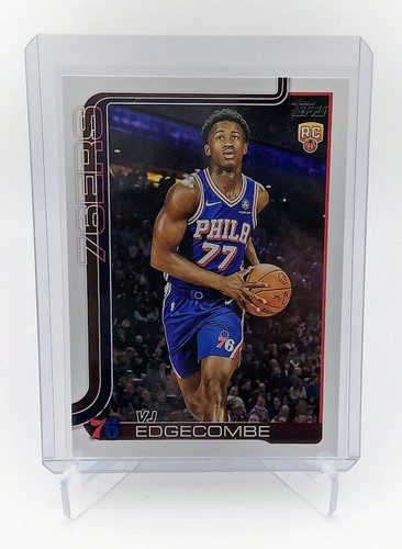 2025-26 TOPPS BASKETBALL VJ EDGECOMBE FLAGSHIP ROOKIE CARD NO. 203 76ers | eBay