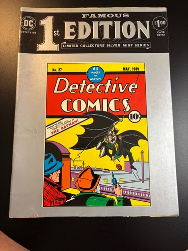 FAMOUS 1ST EDITION DETECTIVE #27 BATMAN DC COMICS 1974 C-28 TREASURY ...