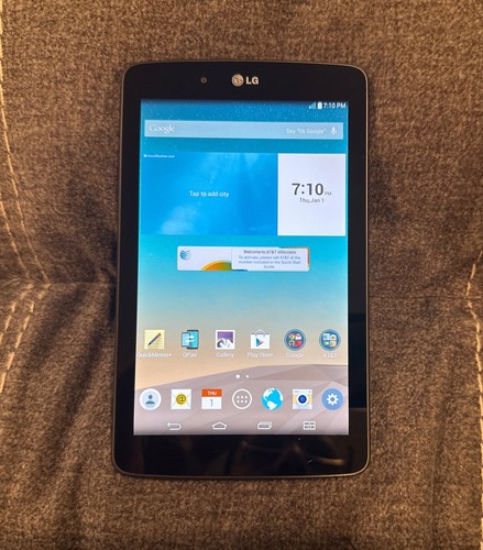 LG G Pad 7.0 LTE 16GB Black 7" Tablet! ~ Unlocked! ~ Works Great! Fast ...