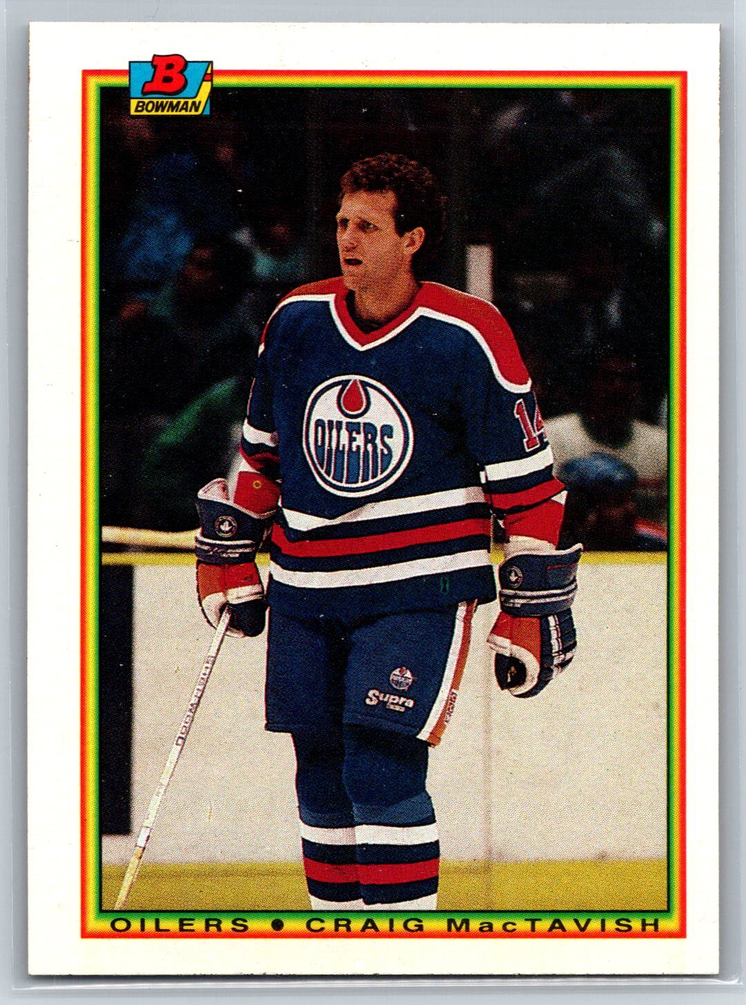 1990-91 Bowman Craig MacTavish Edmonton Oilers #193 | eBay