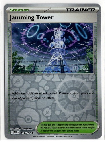 Pokemon Twilight Masquerade Reverse Holo 153/167 Jamming Tower | eBay