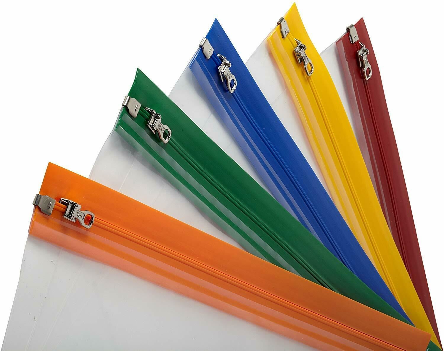 Snopake A4 Strong Clear Plastic Zip Zippi Zippa Bags Folders Wallets ...