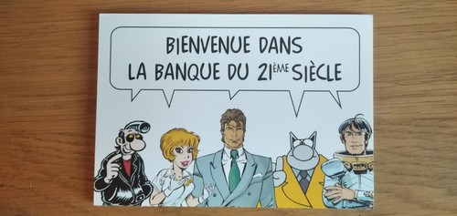 Lot de 6 Cartes Postales "Bienvenue dans la banque du 21ème siècle ...