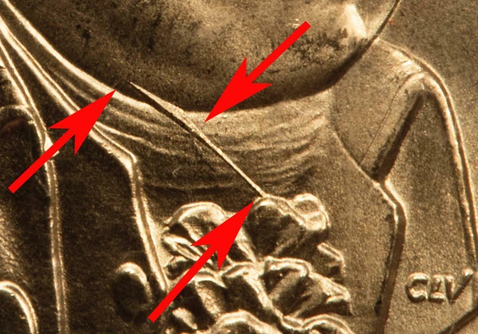 2007 PCGS MS66 Obverse Die Gouge John Adams Dollar Mint Error Rare Date ...