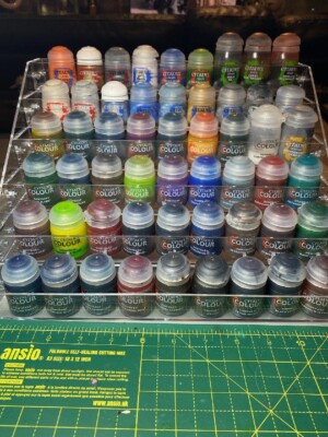 Clear Acrylic 6 Tier Display Shelf for Citadel Paint Vallejo Model ...