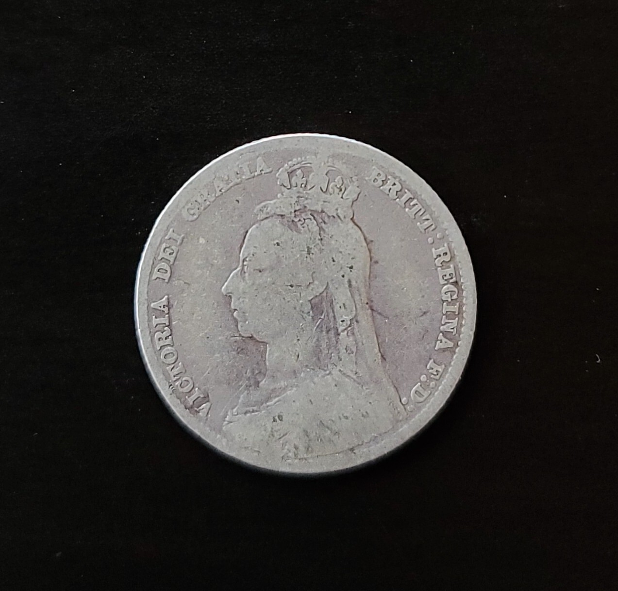 Great Britain, 1 Shilling, 1891, KM #774, Queen Victoria, 0.925 Silver ...