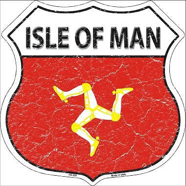Isle of Man Flag Highway Shield Metal Sign HS-285 | eBay