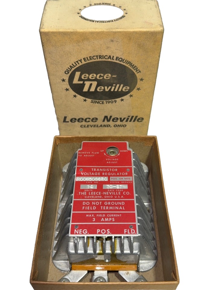 Vintage NOS Leece-Neville Transistor Voltage Regulator 5016RC | eBay