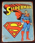 Superman Tin Sign Wall Decor Metal Man of Steel Comic Retro Advertising ...
