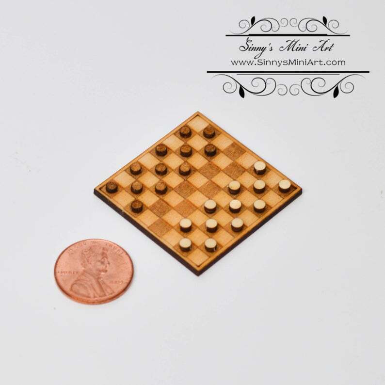 1:12 DIY Dollhouse Miniature Checkers Kit SMA FS001 | eBay