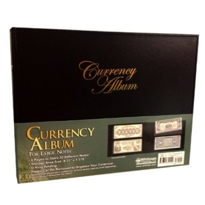 Currency Album For Large Banknotes Collection 8 Pages 32 US Bill ...