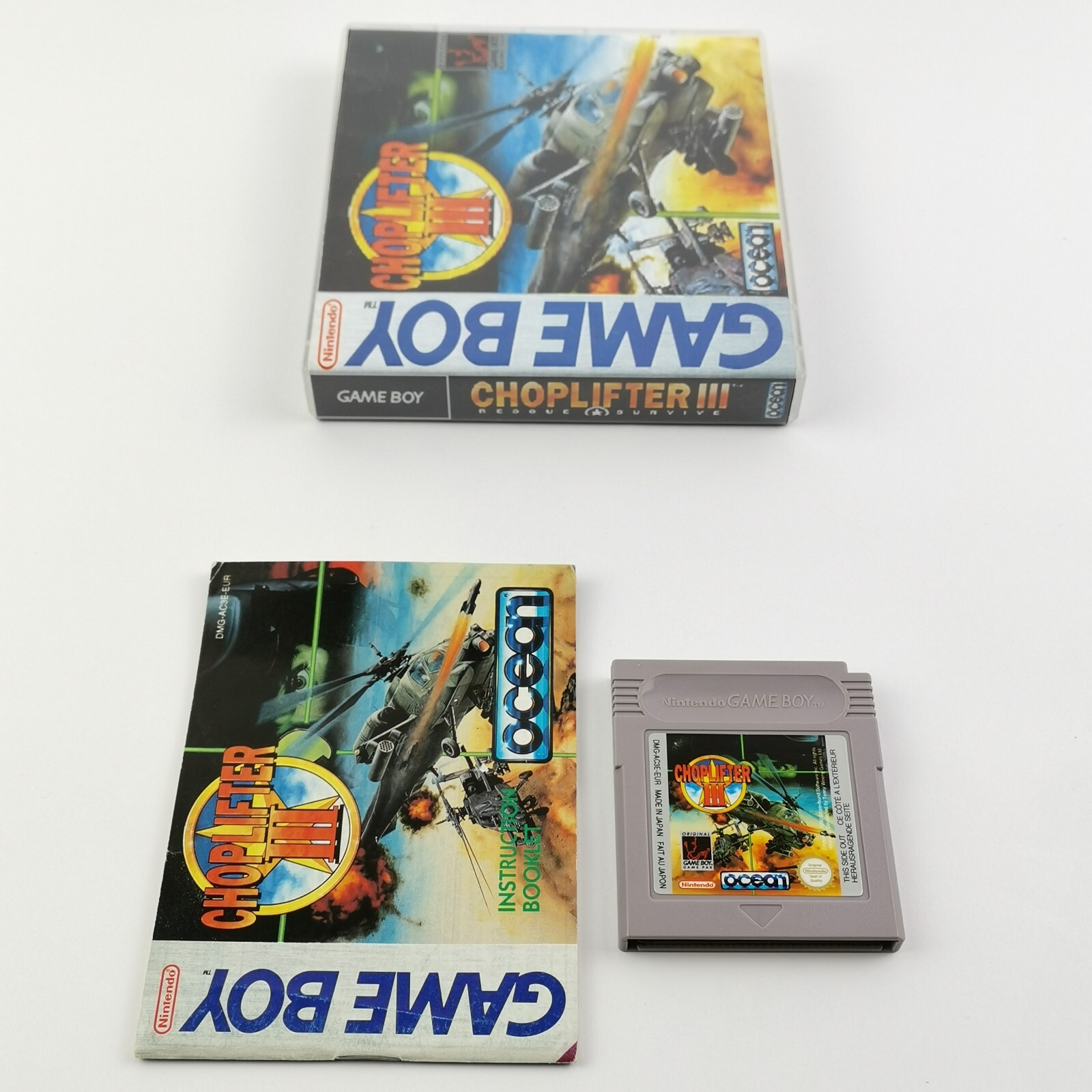 Nintendo Game Boy Classic Spiel : Choplifter III 3 - Modul & Anleitung ...