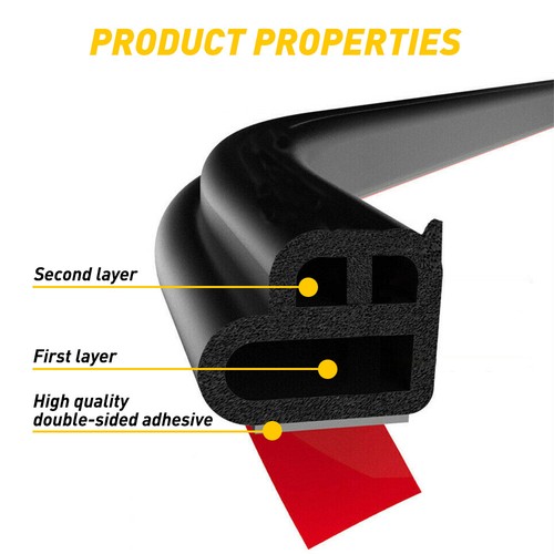 32.8 Ft Car Auto Rubber Seal Trim Molding Door Edge Lock Protector ...