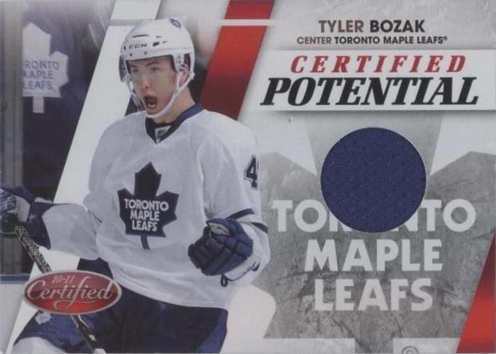 2010-11 Certified - Certified Potential Tyler Bozak #16 Materials /99 ...