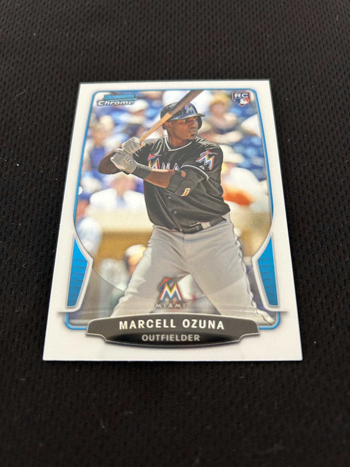 MARCELL OZUNA ROOKIE BOWMAN CHROME 2013 ATLANTA BRAVES RC #17 BASEBALL ...