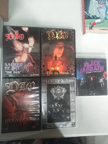 DIO, BLACK SABBATH, HEAVEN AND HELL heavy Metal Concert DVD Lot Of 5 ...