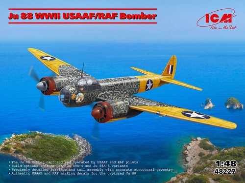 ICM 48227 - 1:48 Ju 88 WWII USAAF/RAF Bomber - New | eBay