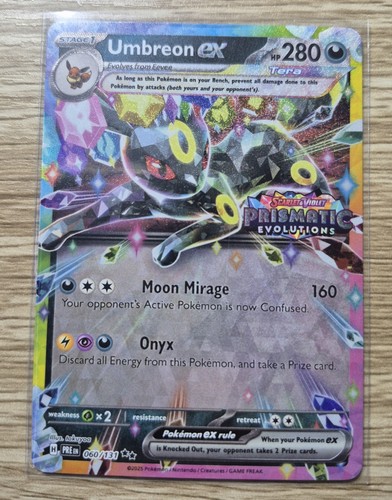 Umbreon Stamped Surprise Box Promo 060/131 - Pokemon Prismatic ...