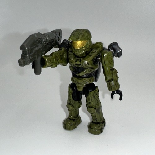 HALO MEGA BLOKS CONSTRUX - Master Chief Figures w/ Spartan Laser & Jet ...