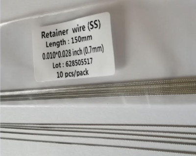 Ortho Lingual Wire Retainer Stainless Steel Flat Twist Wires 0.010 x 0. ...