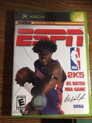ESPN NBA 2K5 (Microsoft Xbox, 2004) COMPLETE, PERFECT DISC, Case ...