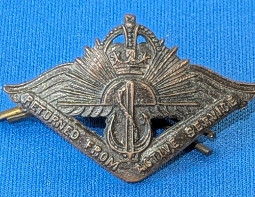 1939-1945 AUSTRALIA WW11 RETURN FROM ACTIVE SERVICE BADGE | eBay