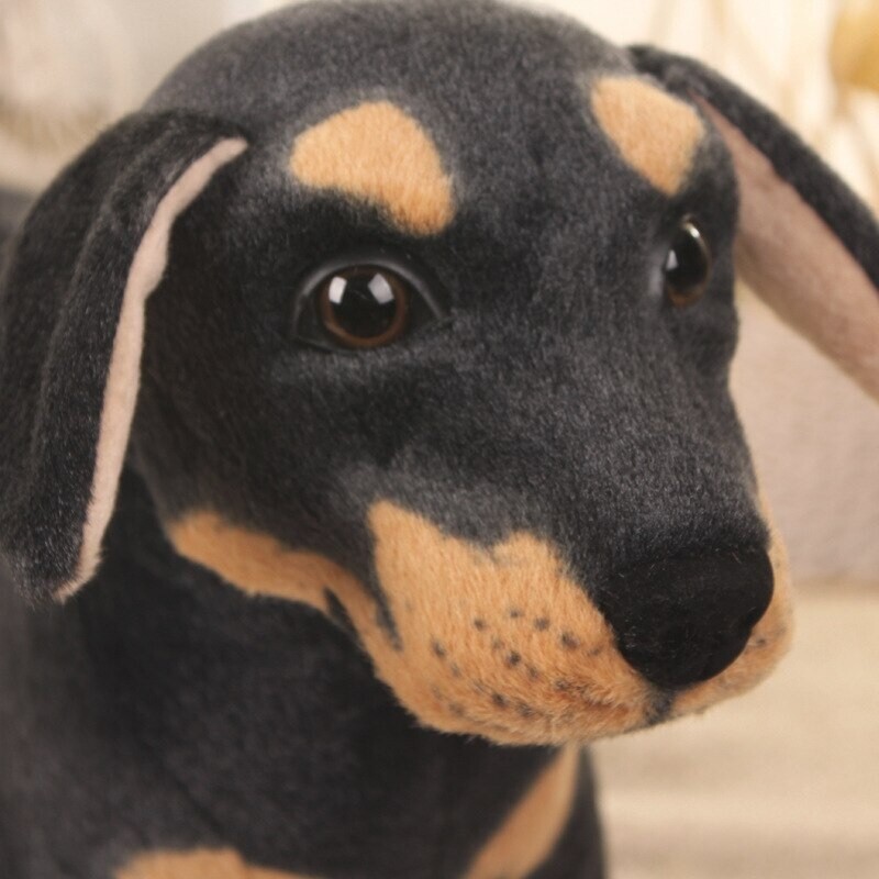 Doberman Pinscher Dog 10 Inch Stuffed Animal Plush Toys Toddler Doll ...
