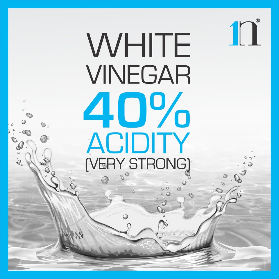 White Vinegar (40%) Very Strong Cleaning Limescale Stain Patio Clean 5L ...