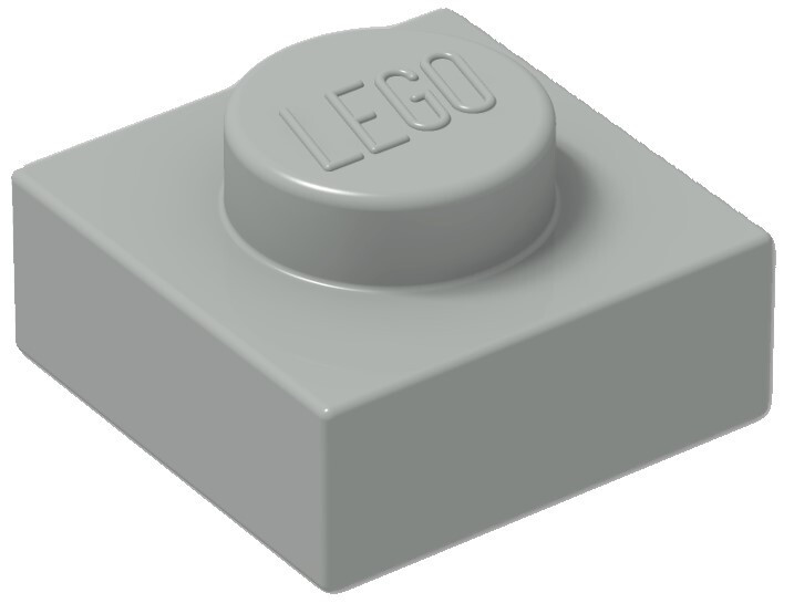 ☀️Lego 1x1 Plate Light Bluish Gray x100 Part Piece Bulk lot Legos #3024 ...