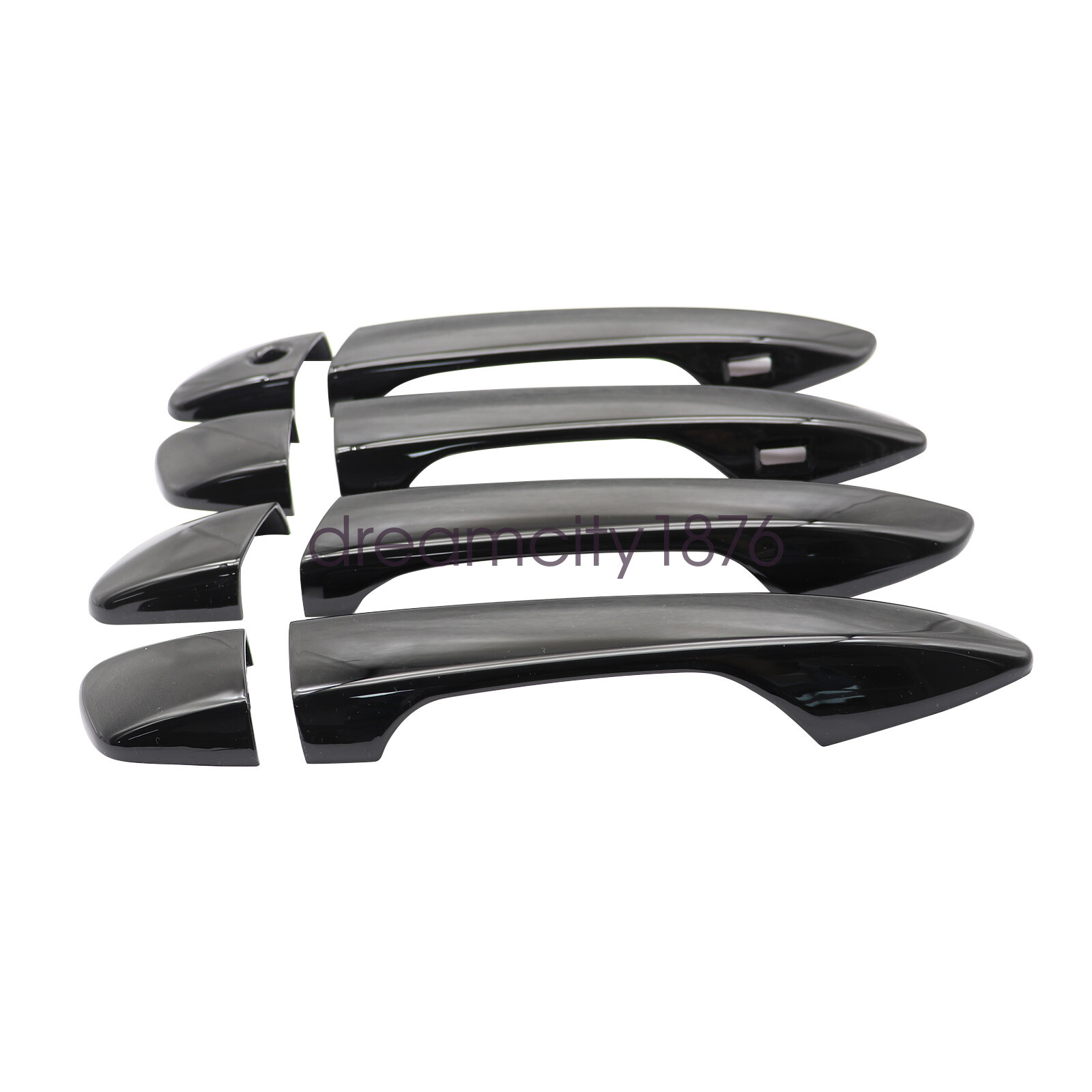 GLOSS BLACK DOOR HANDLE COVERS W/2 SMT KH new for LEXUS IS GS 2014-2020 ...