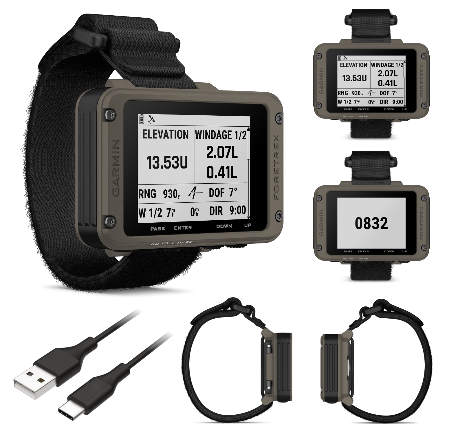 Garmin Foretrex 901 Wrist GPS Navigator Ballistic | eBay
