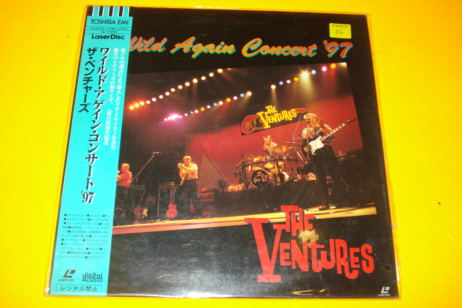 THE VENTURES WILD AGAIN CONCERT '97 1997 laserdisc RARE Japan import ...