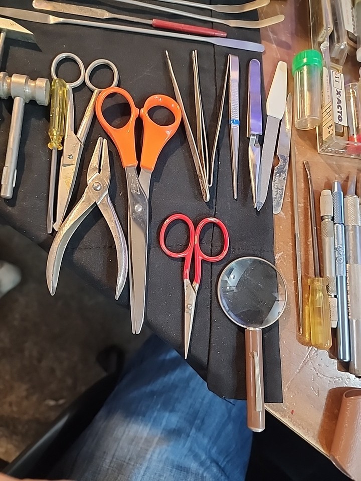 Vintage Lot Of Hobby Model Airplane Tools X-acto Knives Blades Miter ...
