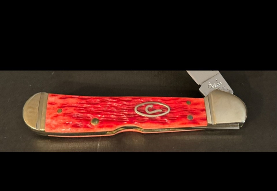 🔥 2006 Case XX 61549l Red Bone Large Copperlock Pocket Knife Artisans ...