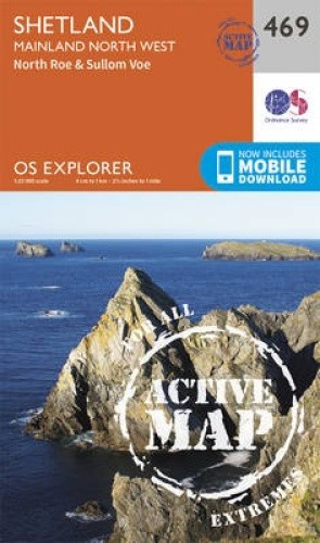 Shetland - Mainland North West (OS Explorer Active Map) by Ordnance ...