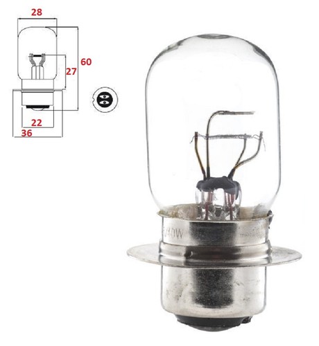 BULB 24V 45/40W P22D VINTAGE CAR LUCAS TRUCK LORRY HEADLIGHT PROJECTOR ...