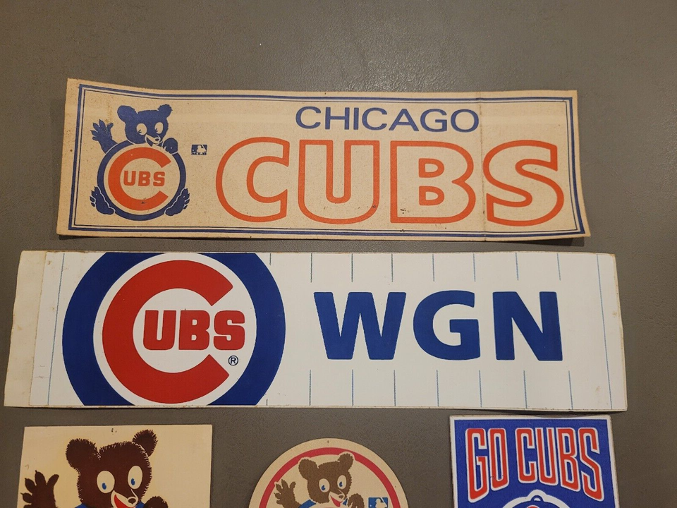 Lot of Vintage CHICAGO CUBS Stickers/Decals/Iron-on | eBay