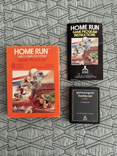 Atari 2600 Home Run Video Game 1978 w/Box and Manual | eBay
