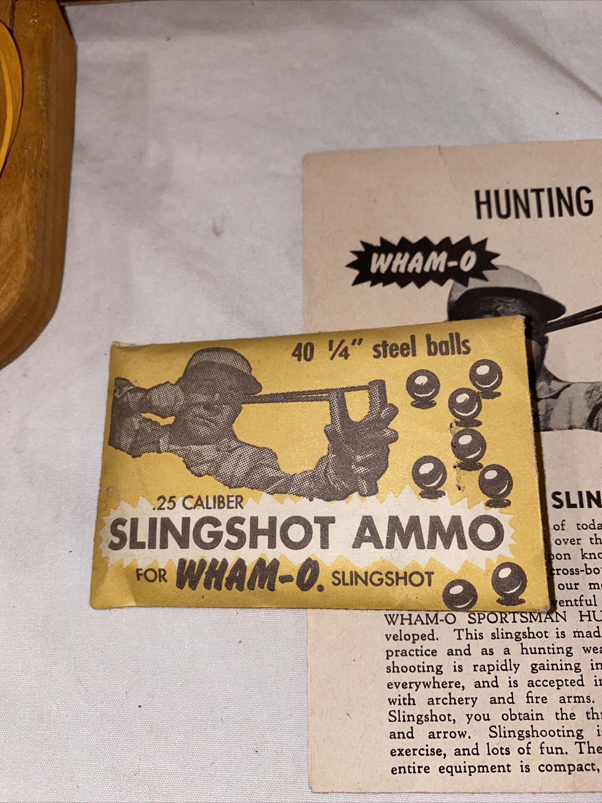 Vintage 1950's Wham-O Sportsman Slingshot w/Die-Cut Display Box | eBay