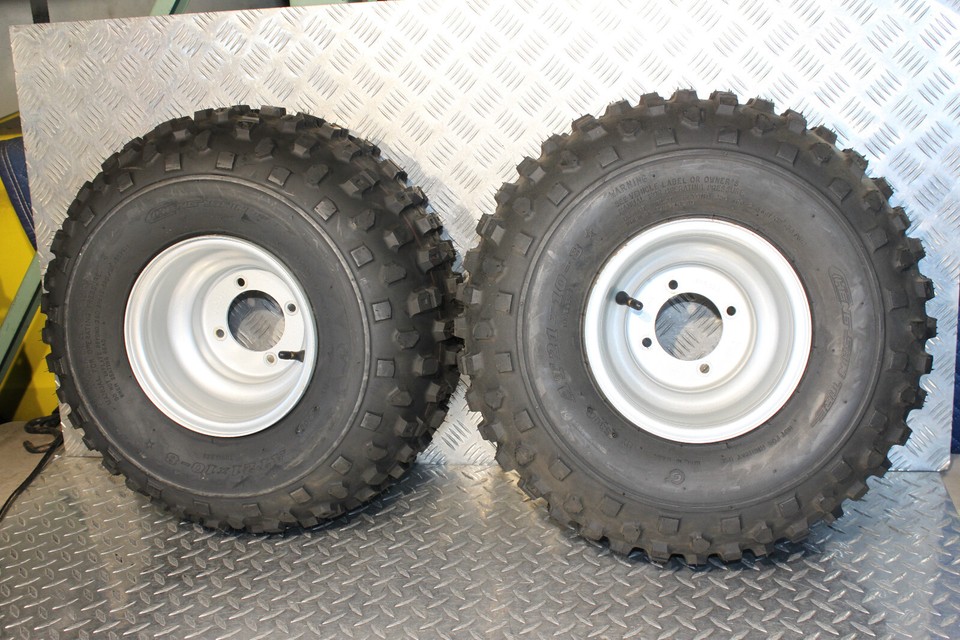 I1 YAMAHA BLASTER 200 OEM REAR WHEELS AND TIRES STOCK TAKE OFFS | eBay