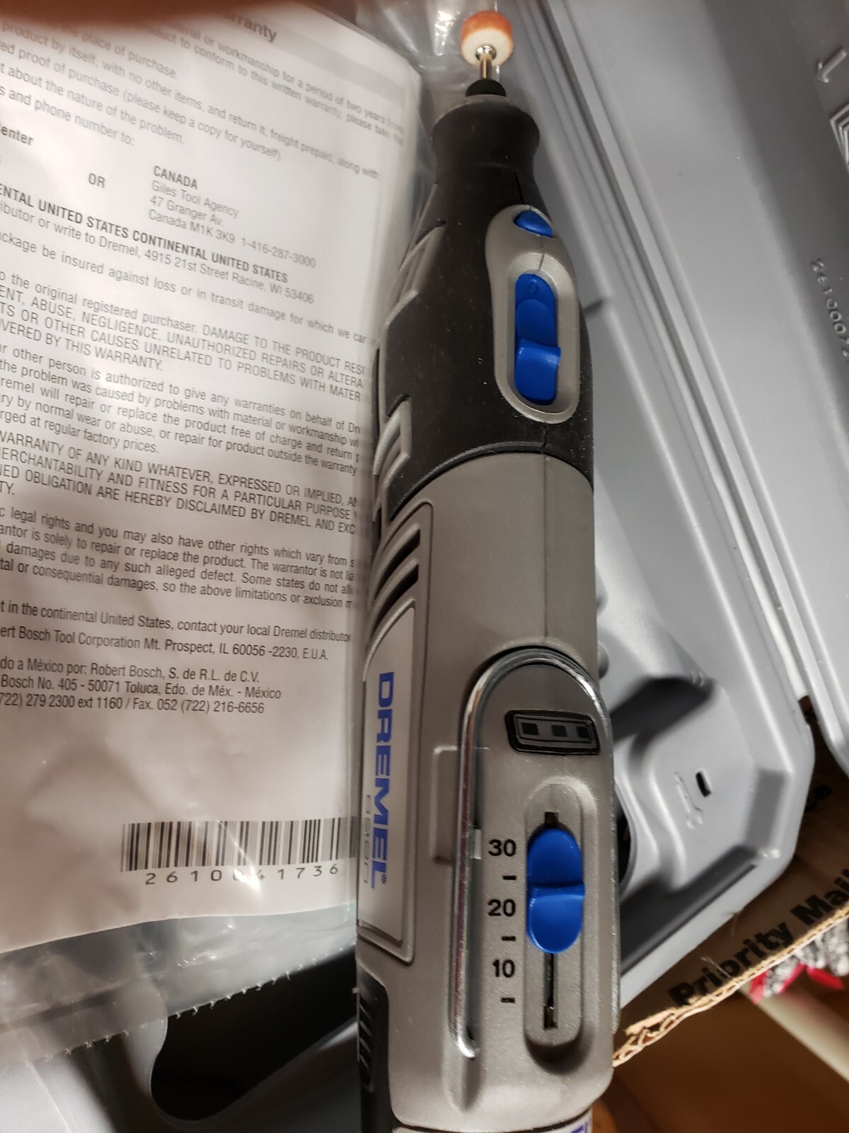 Dremel 8220 12V ‎5000 RPM Cordless Rotary Tool w/Battery & case & acc ...