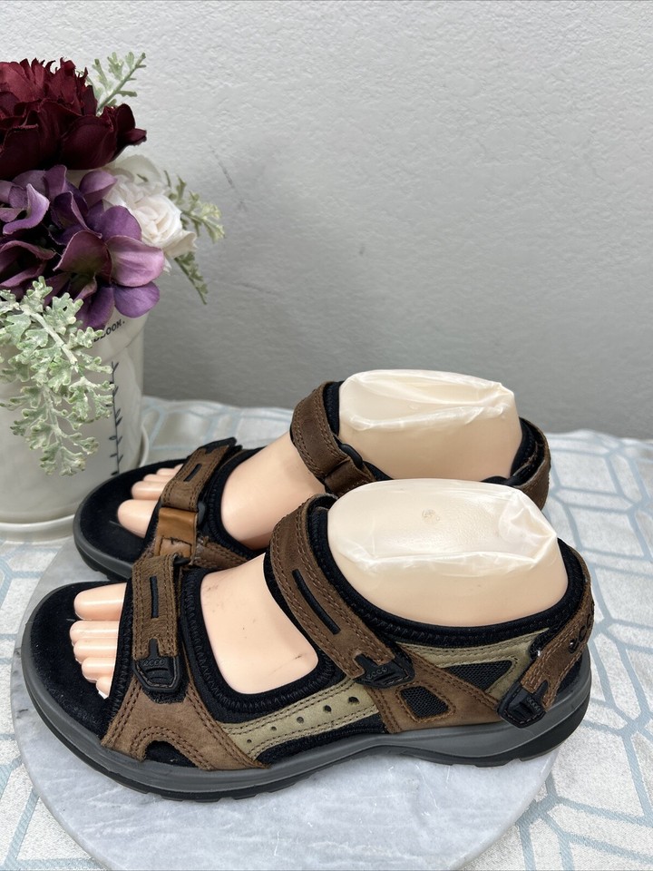 ECCO Receptors Technology Footbed Brown Sandals Size EU 39 US Men’s 6 ...