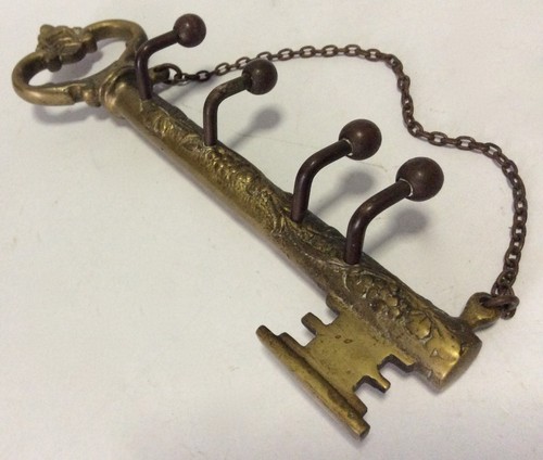 Vintage 4 Prong Brass Key Holder | eBay Australia