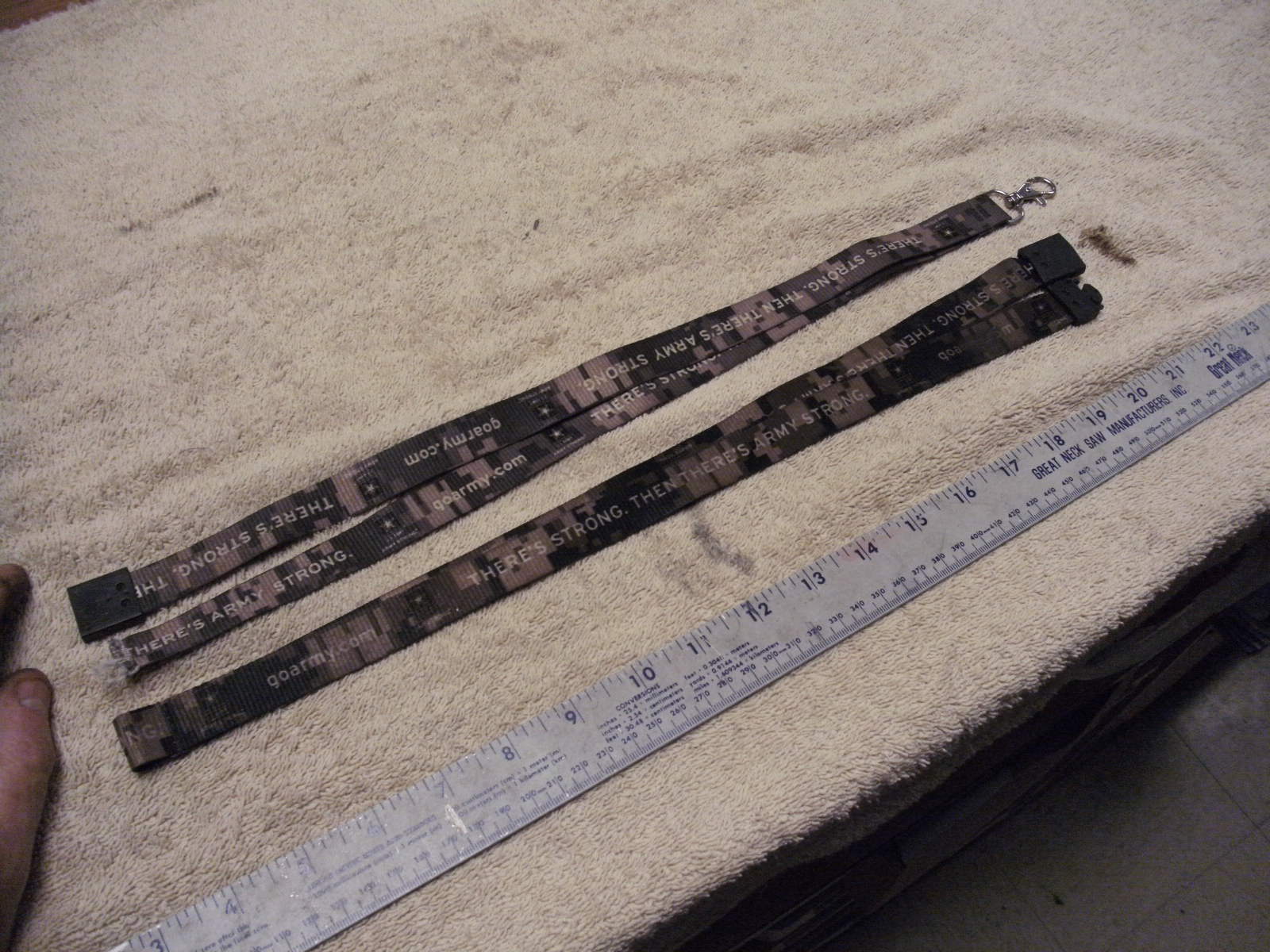 Lot of 3 Used Damaged US Army Army Strong Lanyard, See Pictures for ...