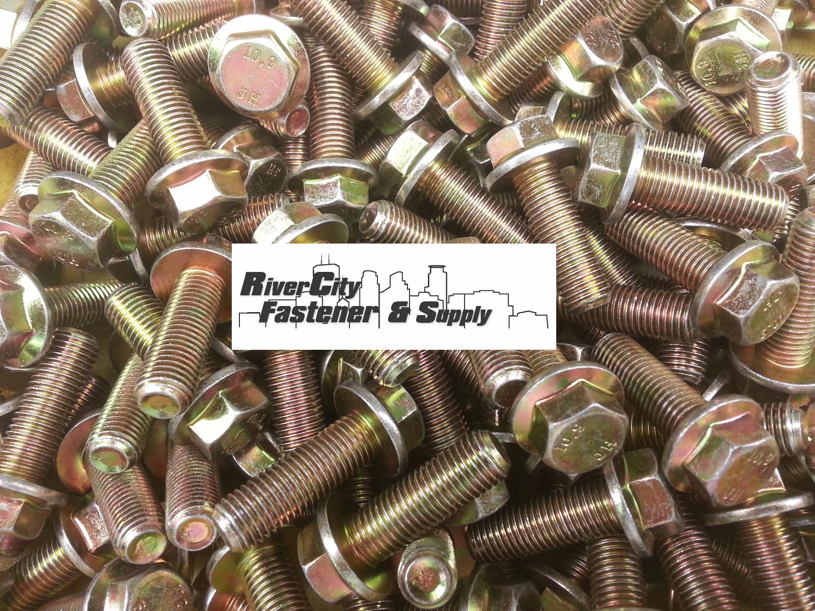 (10) M10-1.25x30 Flange 10mm x 30mm J.I.S. Small Head Hex M10x30 Bolts ...